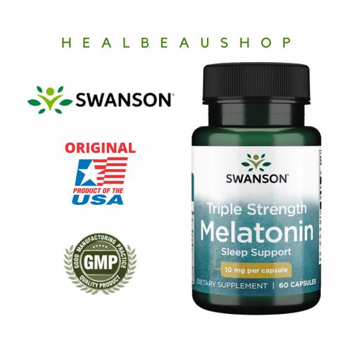 Jual Swanson Melatonin & Melatonin Triple Strength Original USA - 3mg ...