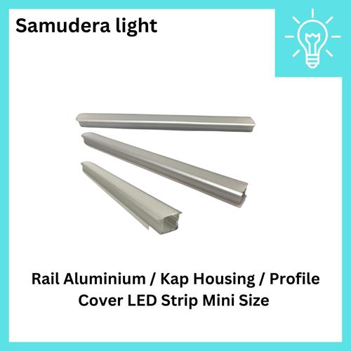 Jual Rail Aluminium / Kap Housing / Profile Cover LED Strip Mini Size ...