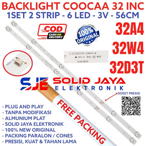 Jual BACKLIGHT TV COOCAA 32 INC 32A4 32W4 32D3T LAMPU BL LED 6K 3V KOKA 32A - Kota Tangerang ...