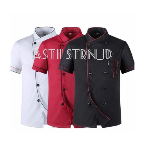 Jual Seragam Chef Seragam Koki Lengan Pendek - Putih, S - Kab. Bandung ...