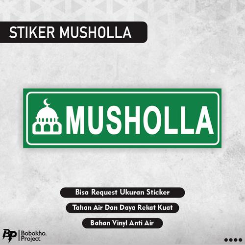 Jual Stiker Musholla / Sticker Mushala / stiker mushola / stiker sholat ...