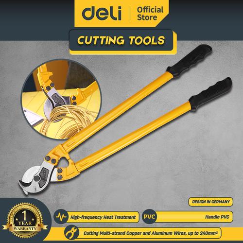 Promo Deli Tang Potong Kabel Besar Kuat dan Kokoh / Deli Cable Cutter ...