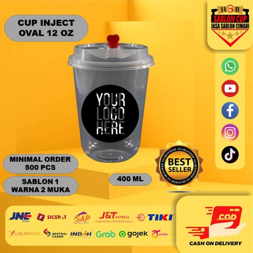 Jual Gelas Cup PP Injection OVAL 12oz 360ML PREMIUM - Kota Cimahi ...