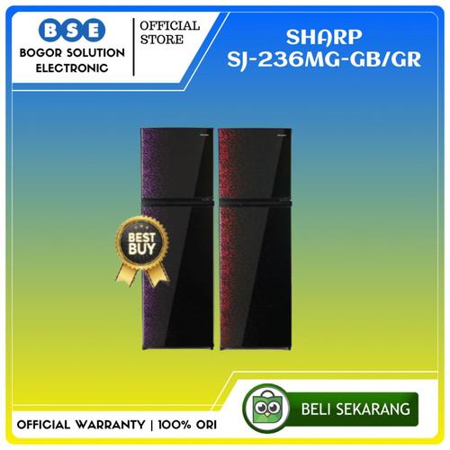 Promo Kulkas 2 Pintu Promo Sharp SJ236MG Sharp SJ-236MG Geometric | SJ ...
