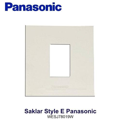 Jual Panasonic Frame 1 Gang 1D Putih WESJ78019W WESJ 78019W White Style ...