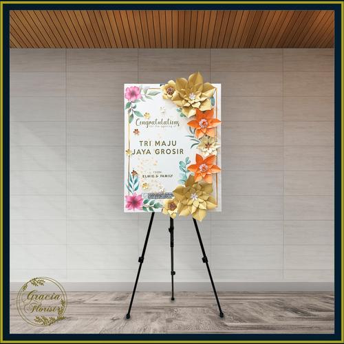 Jual Papan Bunga Digital Printing Bunga Kertas/Paper Flower Board ...