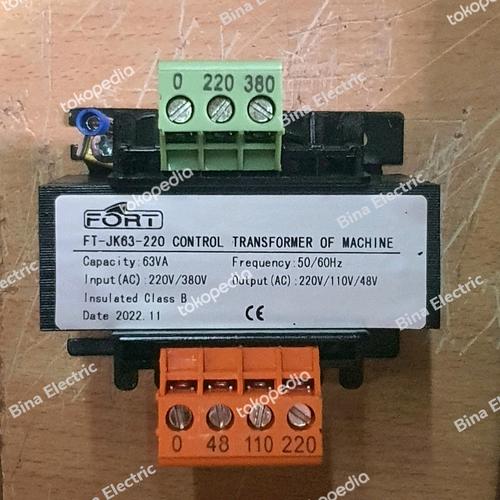 Jual Multi Transformer Step Down FORT FT-JK63-220 Input 220V/380V 63VA ...