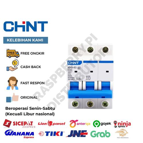 Jual MCB Chint NXB 3P 6kA NXB-63 (6A 10A 16A 20A 25A 32A 40A) - 10A - Jakarta Barat - Raspberry ...