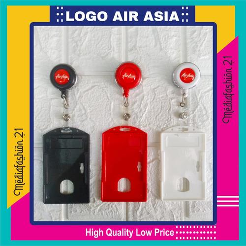 Jual LOGO AIR ASIA + GANTUNGAN YOYO ID CARD + TEMPAT ID CARD - Hitam ...