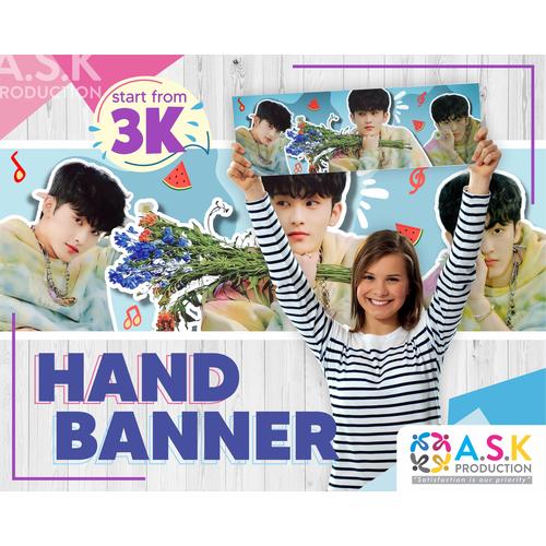 Jual Hand Banner Kpop BTS, Blackpink, NCT Dream Custom - 2 Muka Polos ...