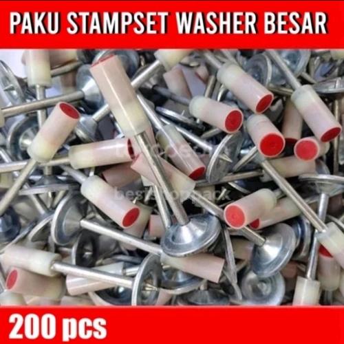 Jual paku beton stampset paku tembak beton klem Ramset ring besar - 200 ...