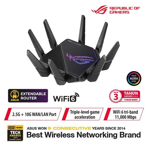 Promo ASUS ROG Rapture GT-AX11000 Pro | Tri-Band WiFi 6 Gaming Router ...