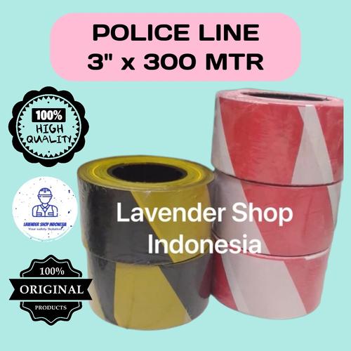 Jual Police line merah putih / hitam kuning 3" x 300 mtr - Kota ...