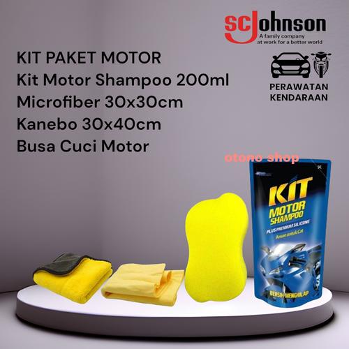 Promo Paket Kit Motor - Kit Motor Shampoo,Microfiber,Kanebo,Busa cuci ...