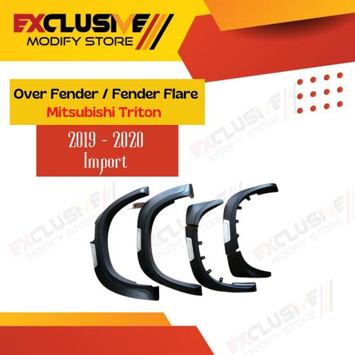 Jual OVER FENDER / FENDER FLARE MITSUBISHI TRITON 2019 - 2020 IMPORT ...