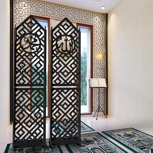 Jual Sekat Pembatas Ruangan Laser Cut Mushola Rumah | Sketsel Dekorasi - Hitam - Kab. Tangerang ...