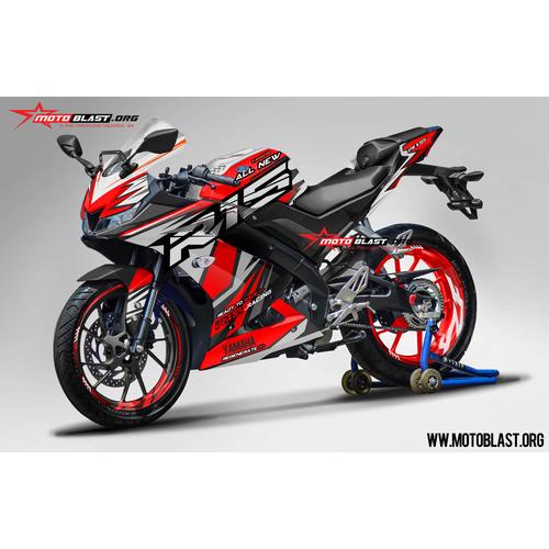 Jual Decal stiker Yamaha R15 V3 Red Slash (FULLBODY) - Sticker Velg ...