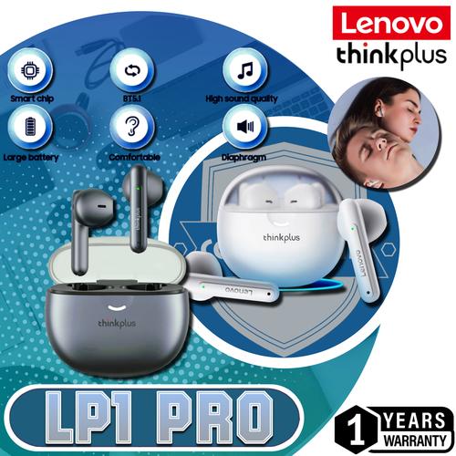 Jual Lenovo LP1 PRO AAC HD TWS True Wireless Bluetooth 5.1 In-Ear Earbuds - Putih - Kab ...
