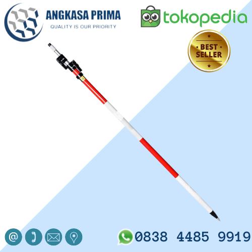 Jual Telescopic Range Pole / Prism Pole/ Pole Stick / Jalon 5 Meter ...