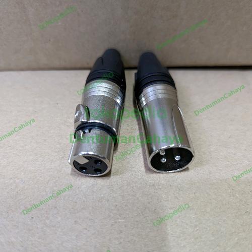 Jual Jack Sepasang Male dan Female , kepala Kabel dmx 3pin - Jakarta ...