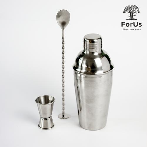 Jual Shaker 550ml - Shaker Stainless Bar Set Jigger dan Bar Spoon - Kab ...