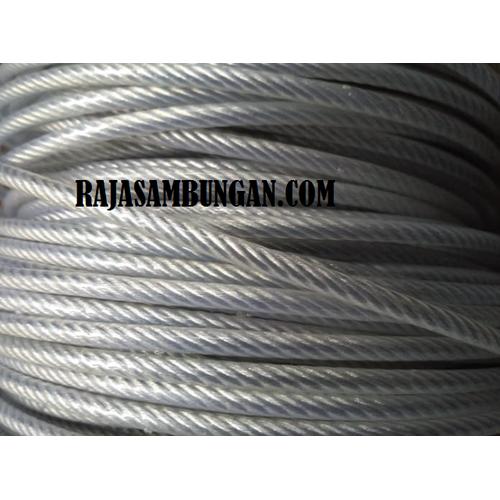 Jual Wire Rope Sling 8 mm Lapis Selang Kawat Jemuran Anti Karat Per 5 ...