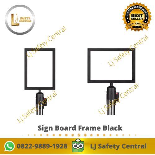 Promo Sign Board Frame Stainless Hitam A4 / Potrait & Landscape Poster ...