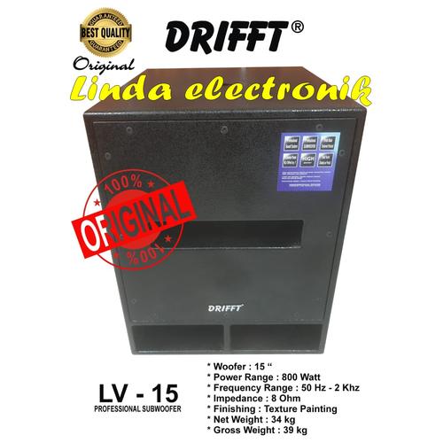 Jual subwoofer pasif drifft lv15 drifft lv 15 15 inch 1 buah garansi origin - Jakarta Barat ...