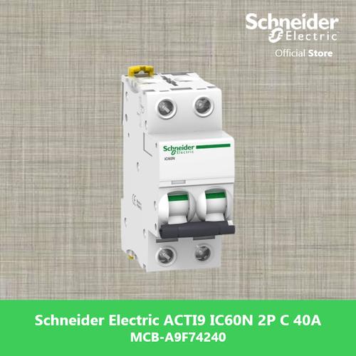 Promo Schneider Electric ACTI9 IC60N 2P C 40A MCB-A9F74240 Cicil 0% 3x - Jakarta Pusat ...
