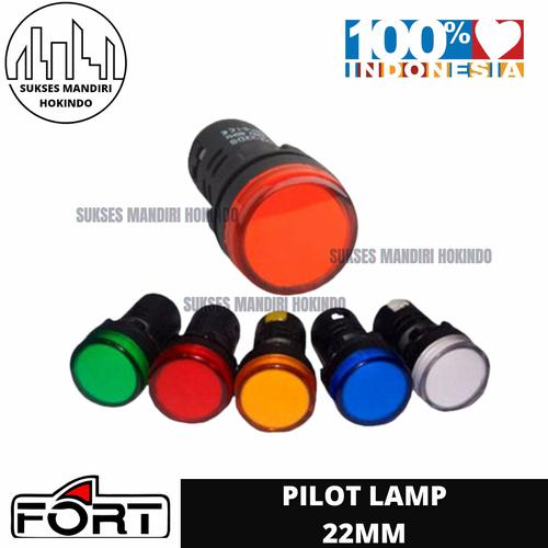 Jual Pilot Lamp LED 22mm FORT ORIGINAL SNI Signal Lamp - Biru - Jakarta ...