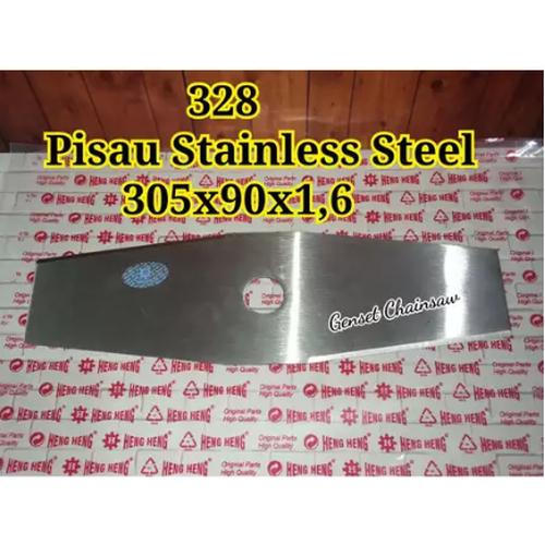 Jual 328 Pisau Stainless 305x90x1,6 pisau potong rumput Brush Blade ...