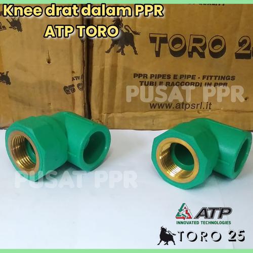 Jual Knee drat dalam PPR 32mm 1"inc ATP TORO Elbow Female Thread - Jakarta Pusat - PUSAT PPR ...