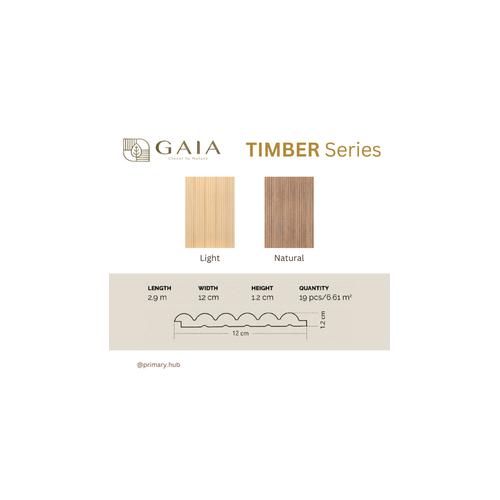 Jual GAIA TIMBER Series WPC Wall Panel Dinding Kayu Kisi Kisi - LIGHT ...