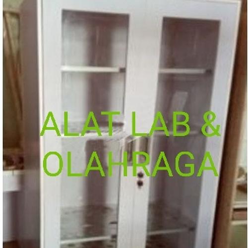 Jual LEMARI PENYIMPANAN GLASSWARE GELAS LABORATORIUM 2 PINTU KACA ...