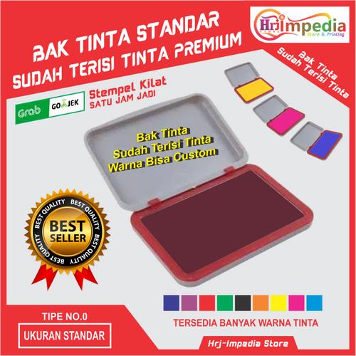 Jual Bak tinta stempel bantalan pad stempel kayu | Bak stempel terisi tinta - Bak Tinta, Hitam ...