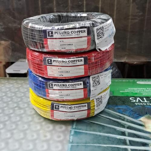 Jual Kabel Serabut 1x0,75 1x0.75 0,75mm 0.75mm @100meter Pulung - Merah ...