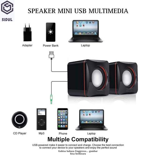 Jual SPEAKER MINI USB MULTIMEDIA FOR KOMPUTER / LAPTOP / PC - Kota ...