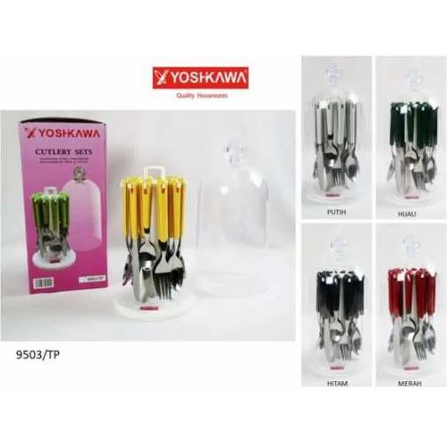 Jual MINOWA YOSHIKAWA SENDOK GARPU MAKAN CUTLERY SET STAINLESS 24 PCS ...