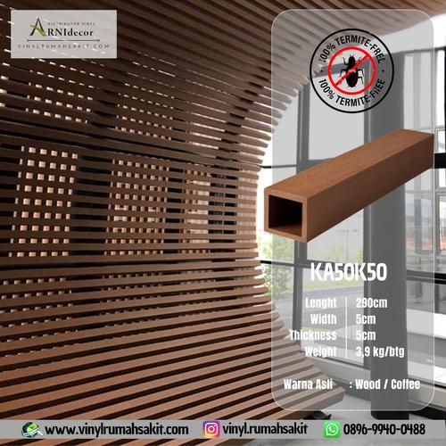 Jual PARTISI / KISI-KISI WPC DECKING KA50K50 - Ruangan Minimalis @2,9m2 ...