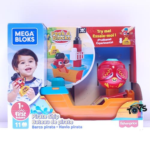 Jual Mega Bloks Peek a Blocks Pirate Ship First Builders - 11 Blocks ...