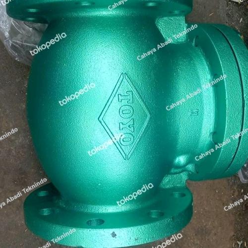 Jual Swing check valve Jis 10k 3"inch / TOYO check valve cast iron 10k ...