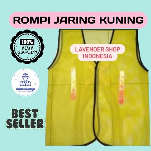 Jual Rompi Safety lokal X kuning safety vest jaring scotlite scotlight ...