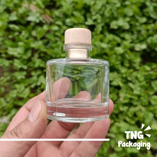 Jual Botol Kaca Tutup Kayu 50ml Botol Kaca Serbaguna Untuk Kemasan ...