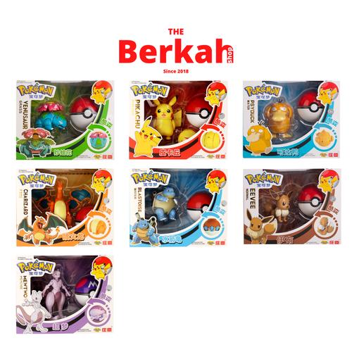 Jual Pokemon Deformation Toy Pikachu, Eevee, Psyduck, Mewtwo, Charizard ...
