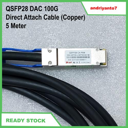 Jual QSFP28 DAC Direct Attach Cable 100G Copper Cable 5M - Kota Depok ...