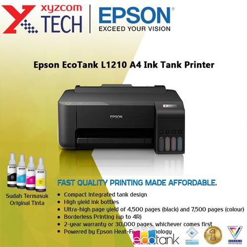 Jual Epson EcoTank L1210 A4 Ink Tank Printer - Jakarta Pusat - xyzcom ...