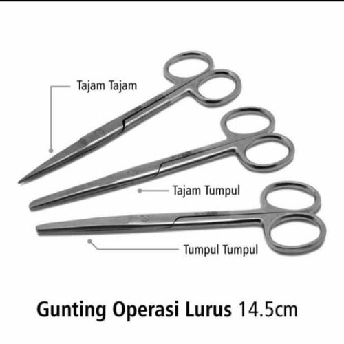 Jual Gunting Bedah Standar, Lurus, Ujung Tumpul/Tumpul - Jakarta Timur ...