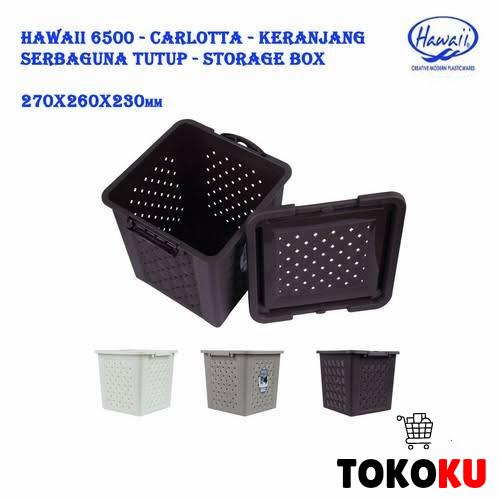 Jual Keranjang Serbaguna CARLOTTA S Kotak Dengan Tutup Merk Hawaii 6500 ...