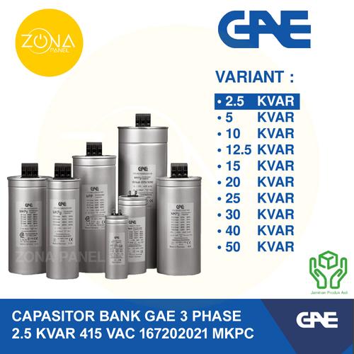 Jual KAPASITOR CAPASITOR BANK GAE 2.5 KVAR 2.5KVAR 415V 3 PHASE 167202021 - Jakarta Pusat - ZONA ...