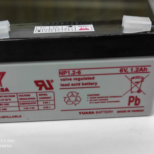 Jual aki baterai battery merk yuasa NP1.2-6 ( 6V, 1.2Ah ) - Jakarta ...